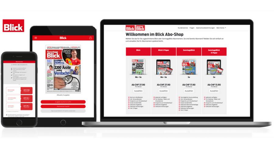 Purple DS für alle Blick E-Paper sowie für den Abo-Shop | a&f systems